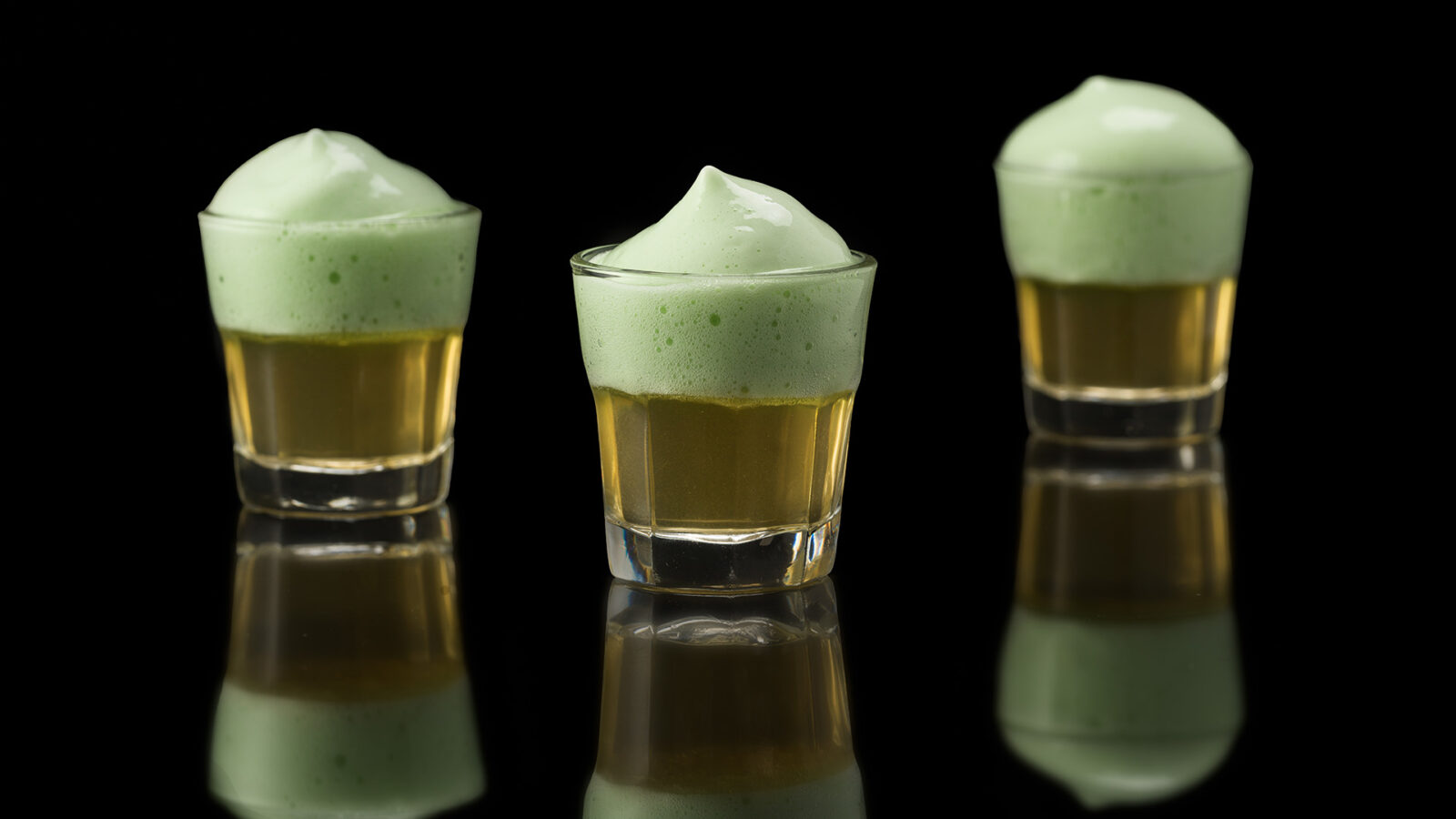 Clarified Carrot Shot with Cucumber Foam – Kitchen Alchemy